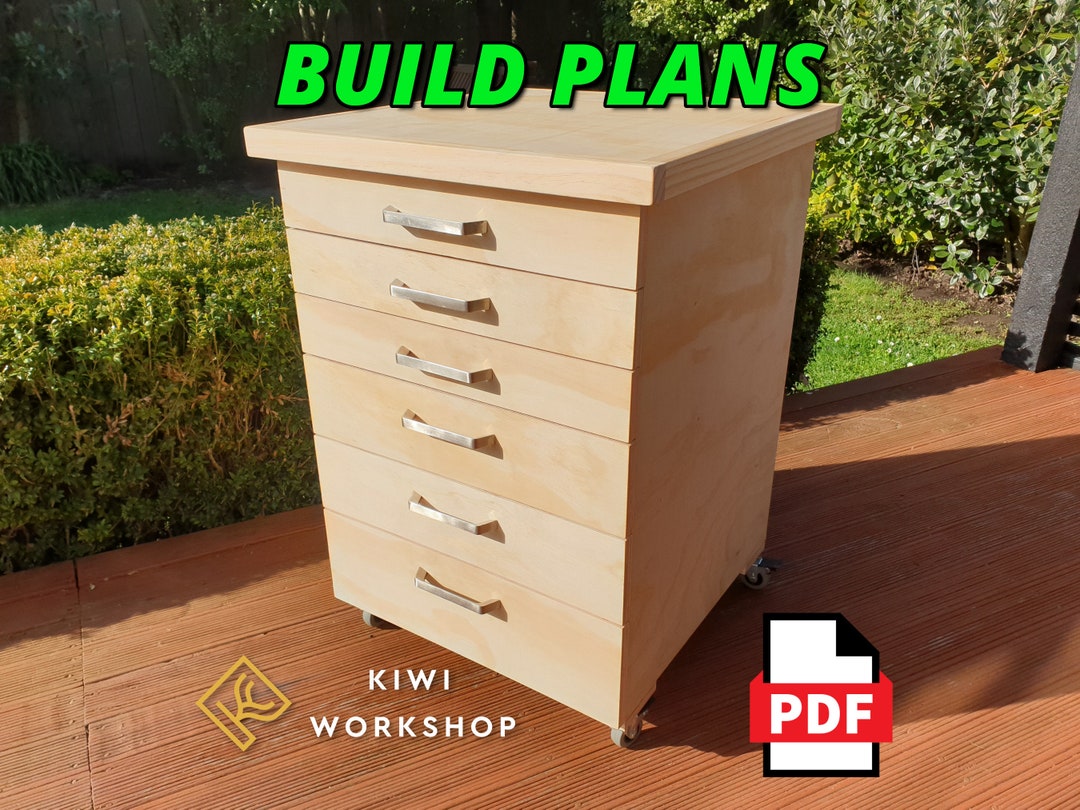 Rolling Storage Cabinet - Build Plans - Etsy