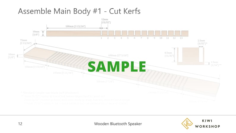 Wooden Bluetooth Speaker Build Plans (woodwork and Electronics) - Etsy