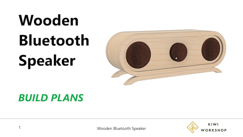 Wooden Bluetooth Speaker Build Plans (woodwork and Electronics) - Etsy
