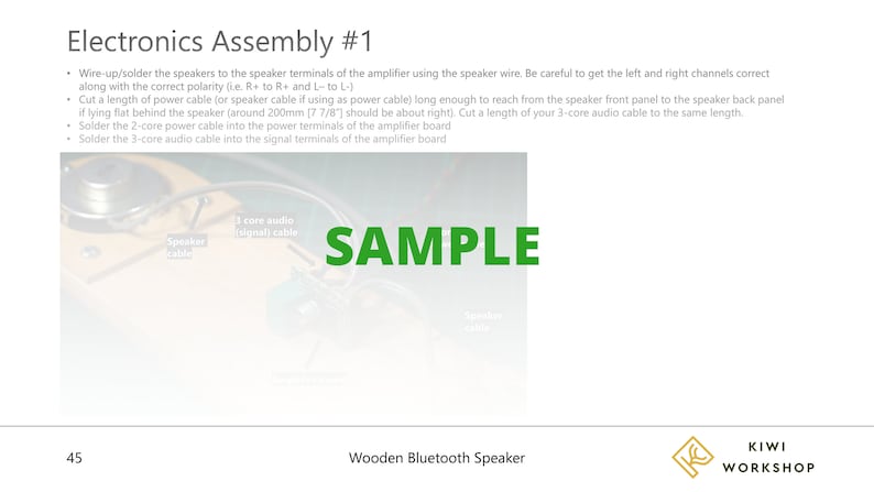 Wooden Bluetooth Speaker Build Plans (woodwork and Electronics) - Etsy