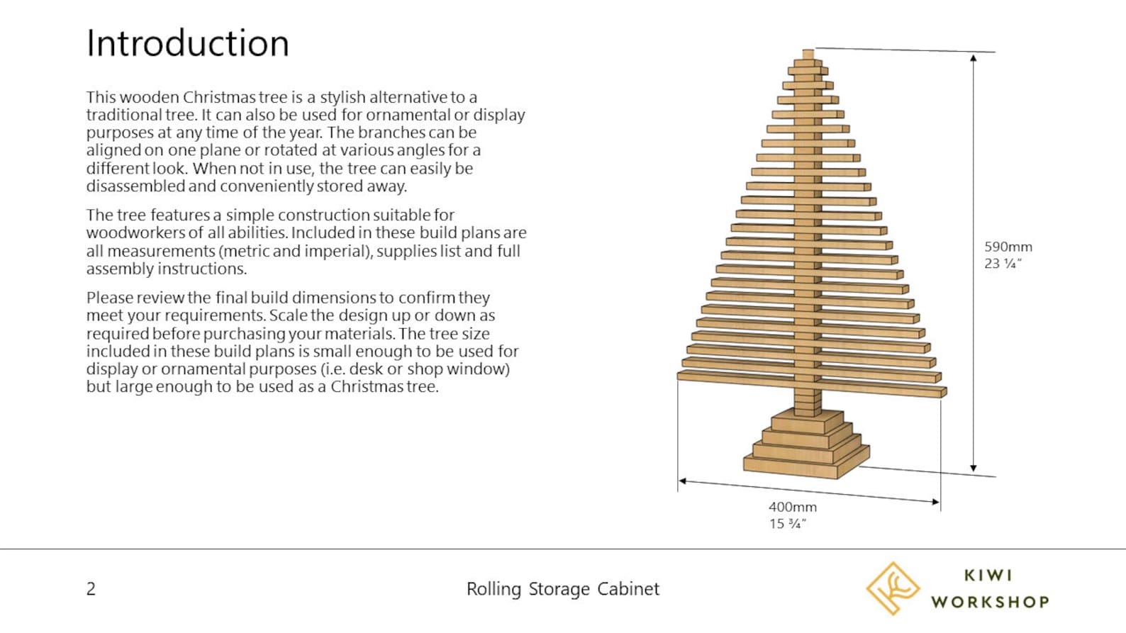 Wooden Christmas Tree Build Plans - Etsy