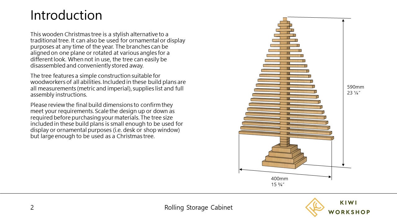 Wooden Christmas Tree Build Plans - Etsy