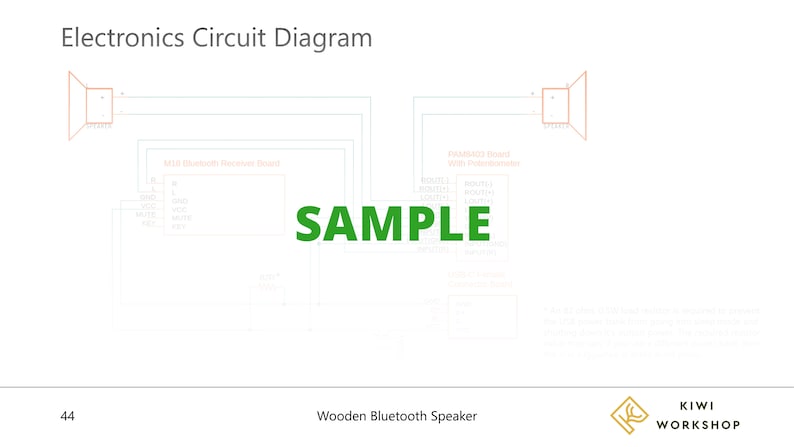 Wooden Bluetooth Speaker Build Plans (woodwork and Electronics) - Etsy