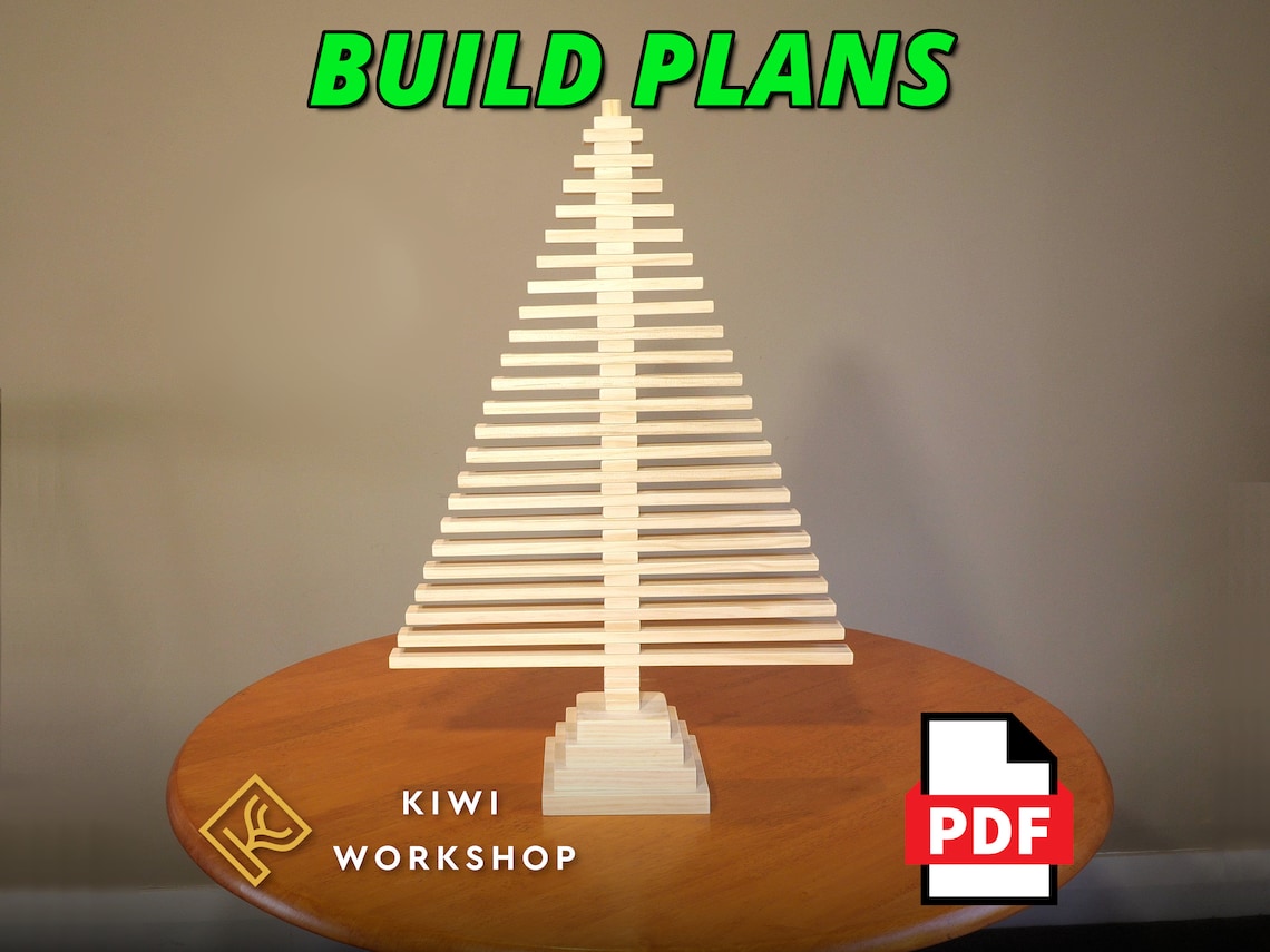Wooden Christmas Tree Build Plans - Etsy