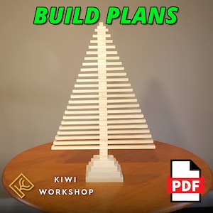 Wooden Christmas Tree Build Plans - Etsy