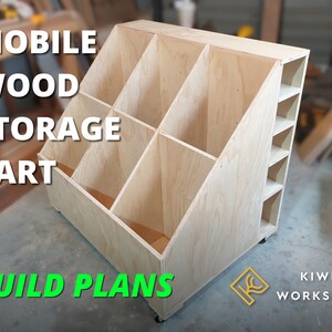 Mobile Wood Storage Cart Build Plans - Etsy