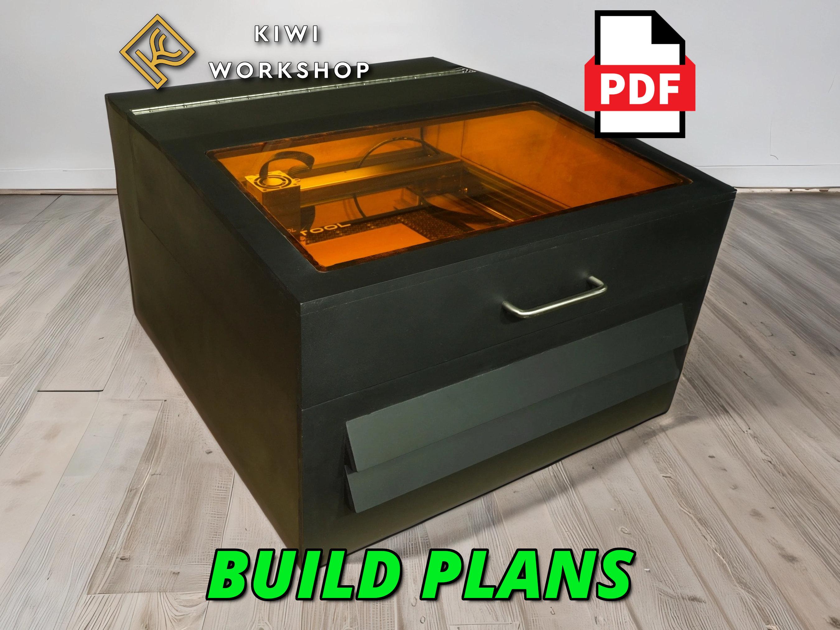 Xtool Laser Enclosure With Smoke Extraction - Build Plans - Etsy