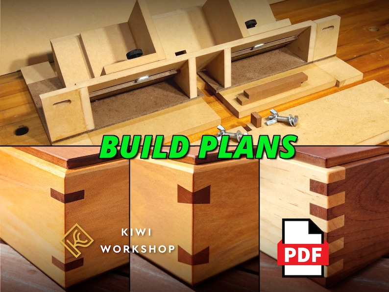 Combined Spline & Box Joint Jig - Build Plans - Etsy