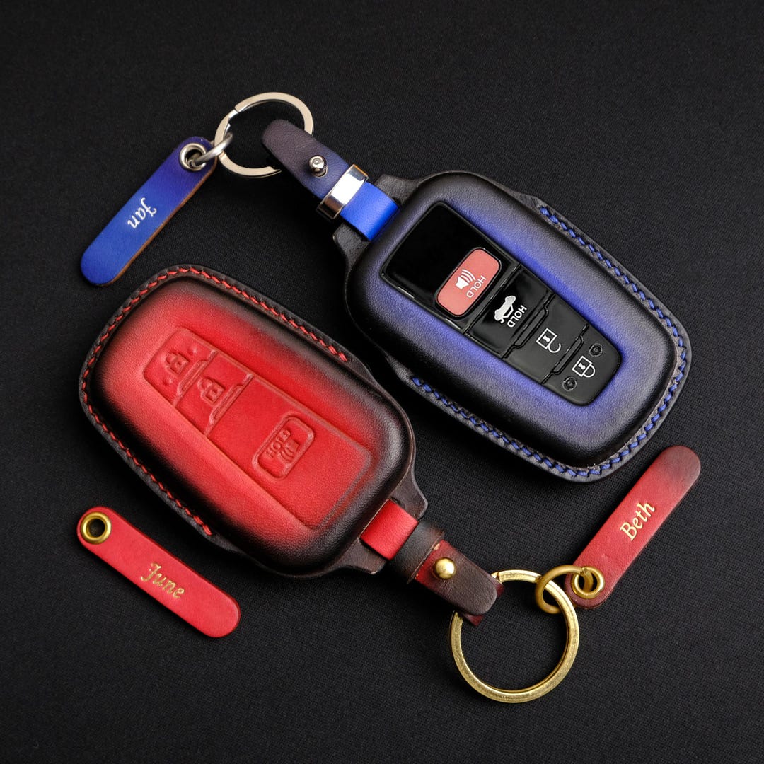 Toyota Camry Key Fob Cover, Custom Leather Key Case for Toyota Camry ...