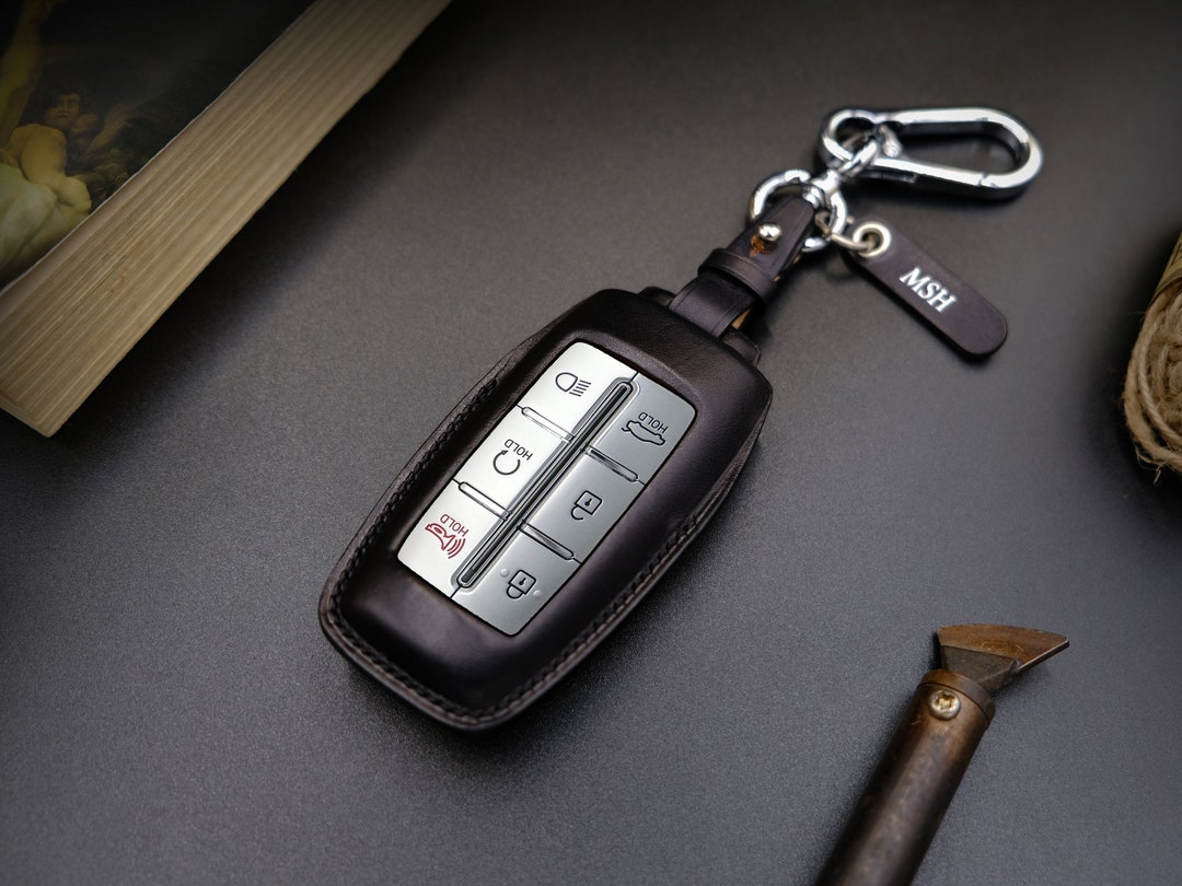 Key Fob Cover for Genesis G80, Leather Key Fob Cover for Genesis ...