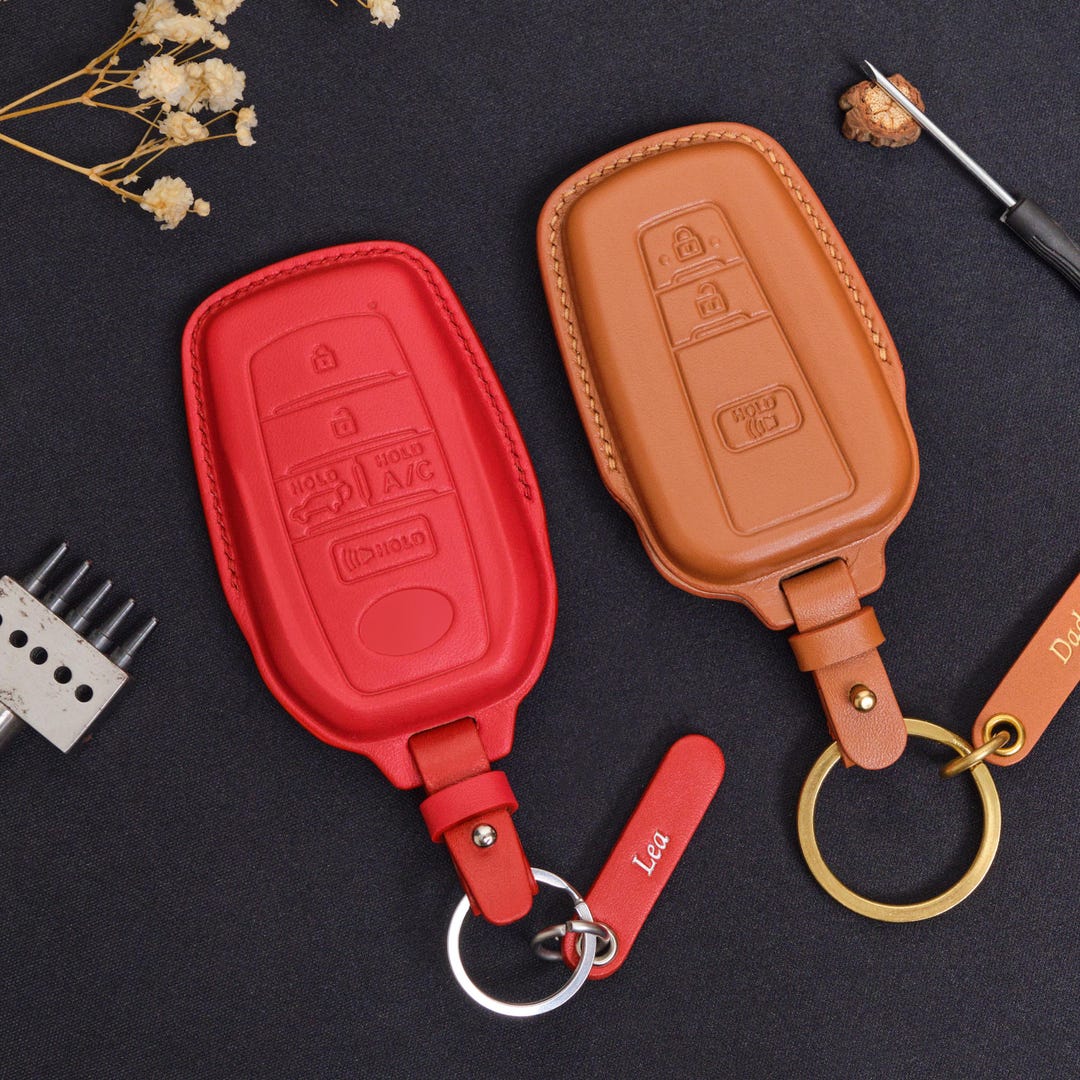 Cover for Toyota RAV4 Key Case, Customize Leather Toyota Key Fob Cover ...
