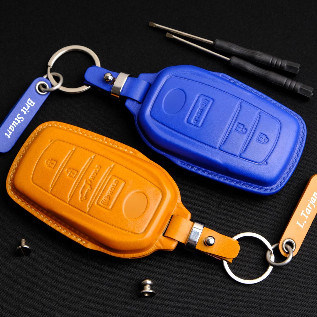 Toyota Corolla Cross Key Fob Cover, Leather Key Case for Keyless Key ...