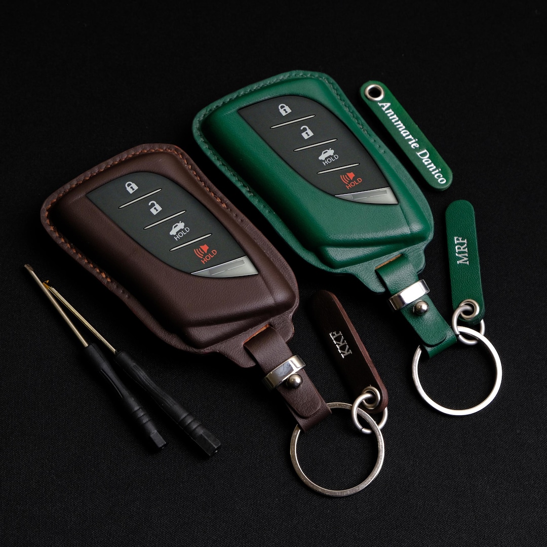 Leather Key Case for Lexus ES350, Personalized Key Fob Cover for Lexus ...