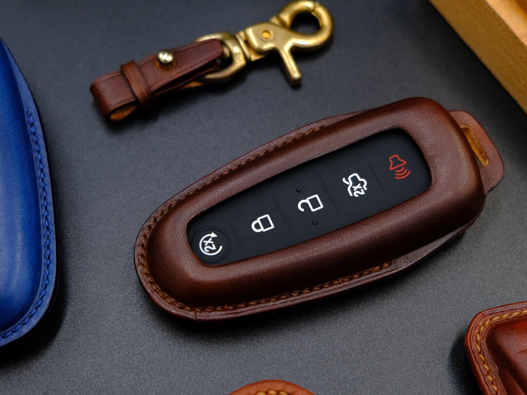 Leather Key Fob Cover for Ford Focus, Edge, Expedition, Explorer, Flex ...