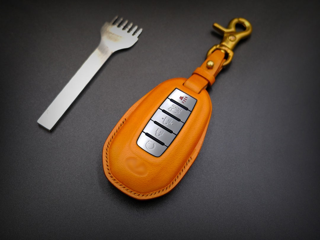 Infinity Key Cover 4, 5 Buttons, Leather Key Case for Infinity Q60 QX50 ...