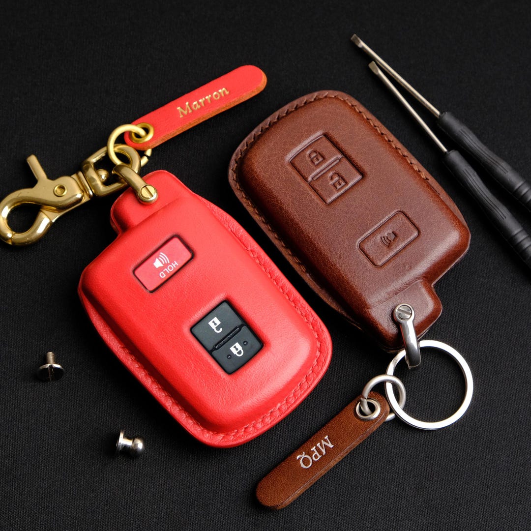Toyota Land Cruiser Key Fob Cover, Leather Key Case for Toyota Land ...