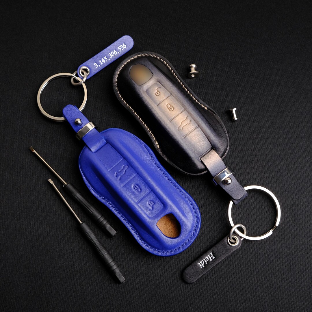 2025 2024 Porsche Key Fob Cover, Leather Key Case for 718, 911, Taycan ...