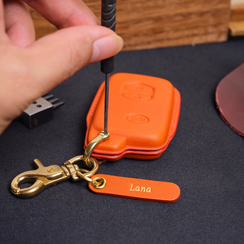 Custom for Toyota 4runner Key Fob Cover, Leather Key Case Fits 4runner ...