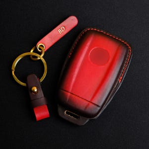 Leather Key Fob Cover for Acura ILX RLX TLX, Custom Key Case for Acura ...