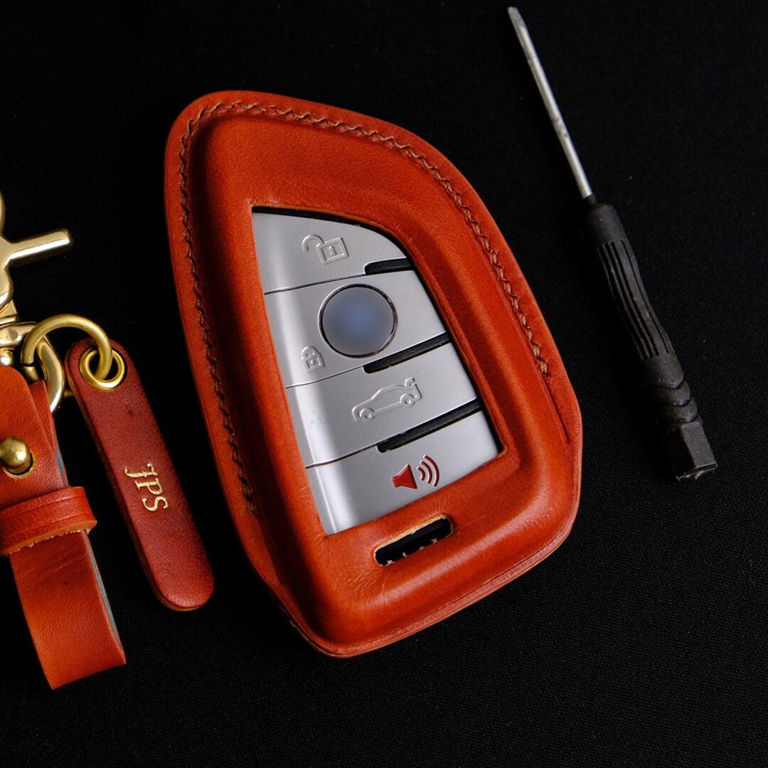 BMW I Series I4, I5, I7, Ix Key Fob Cover, Leather Protector Case for ...