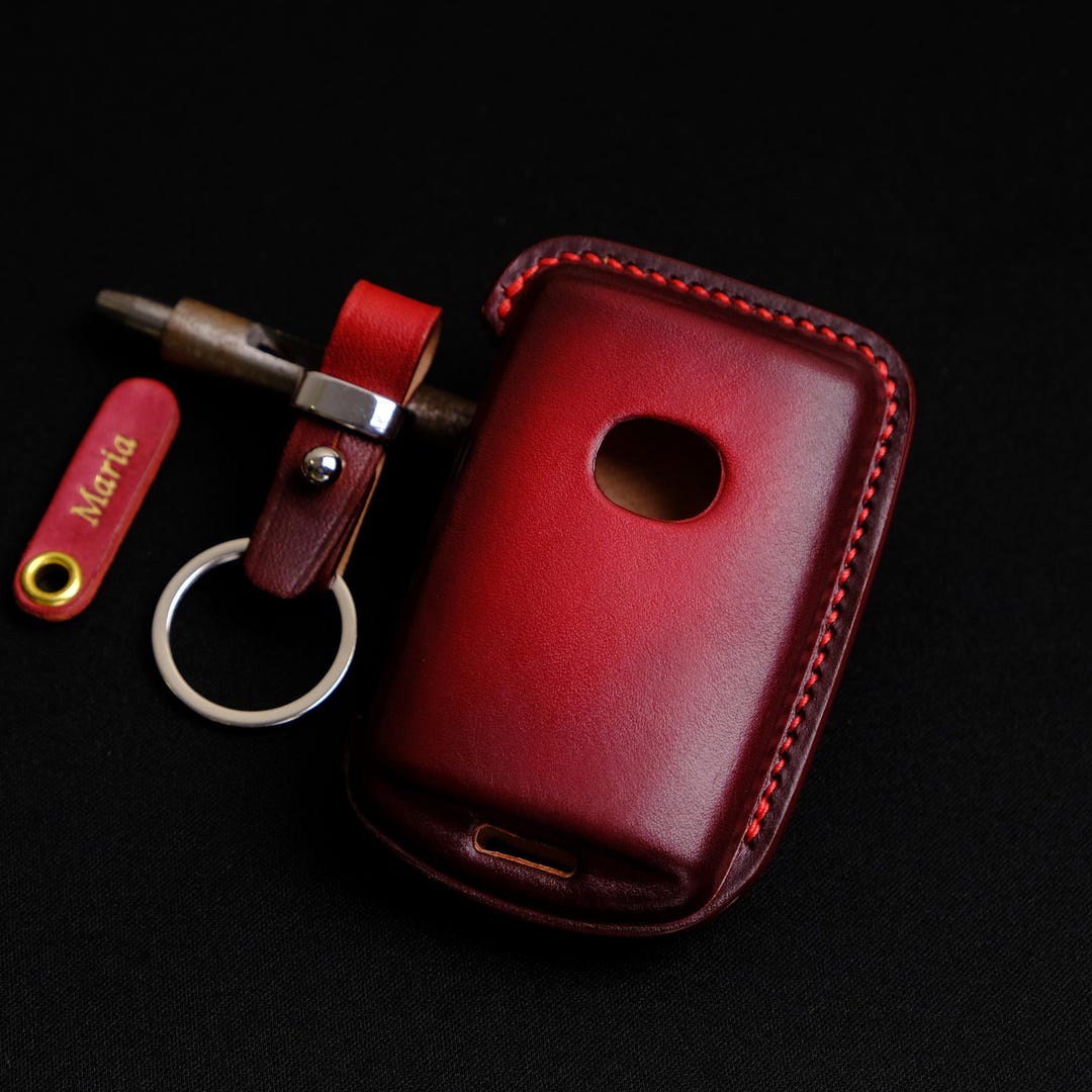 Leather Key Fob Cover for Mazda CX3, Mazda Keyless Remote Holder ...