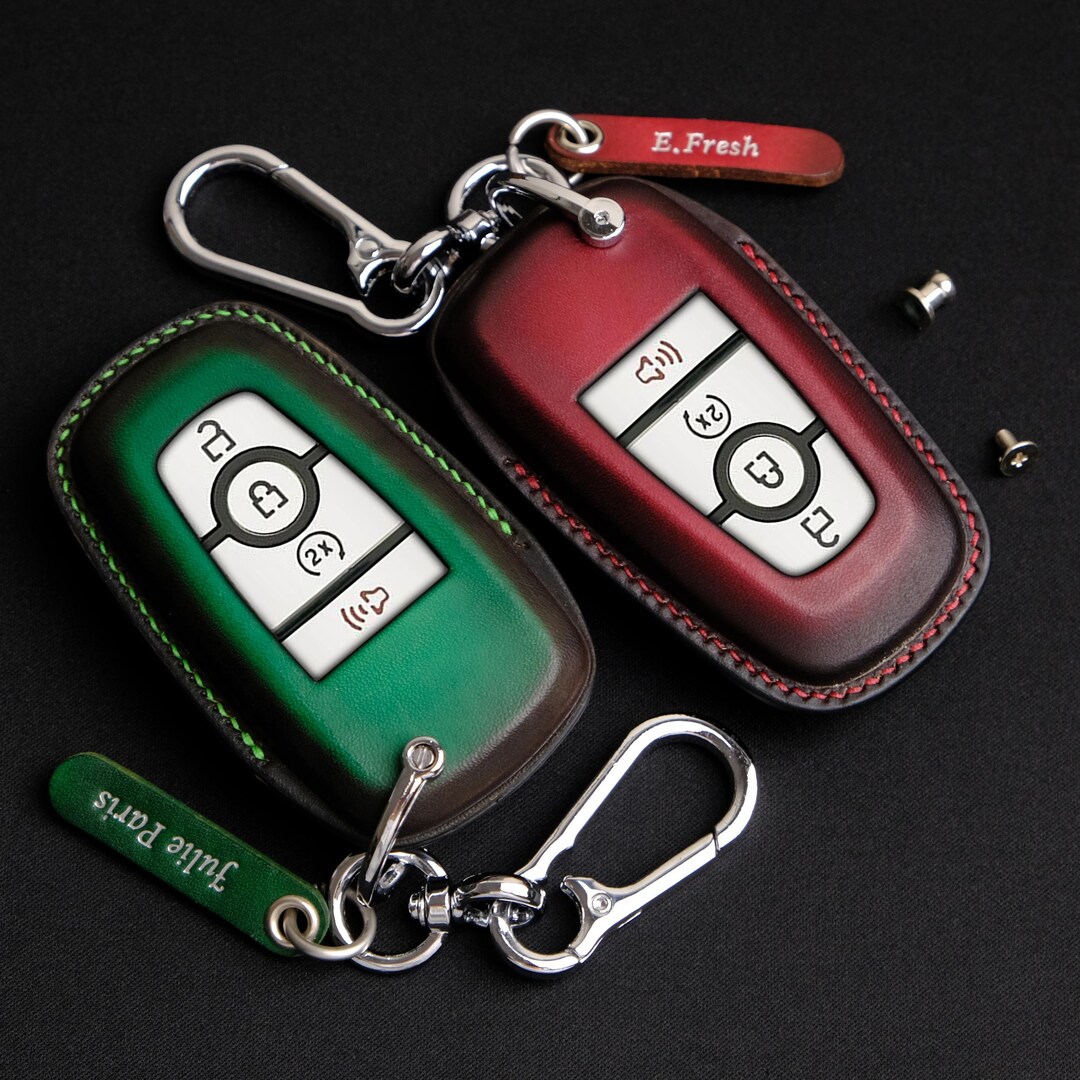 Custom Leather Key Fob Cover for Bronco Sport Outer Banks, Bronco ...