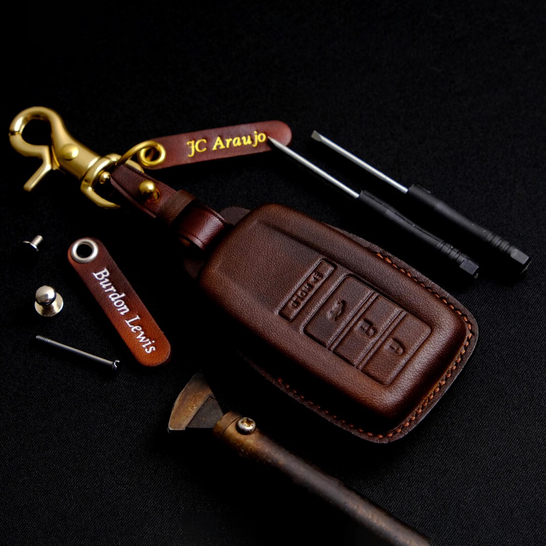 Leather Key Fob Cover for Acura ILX RLX TLX, Custom Key Case for Acura ...