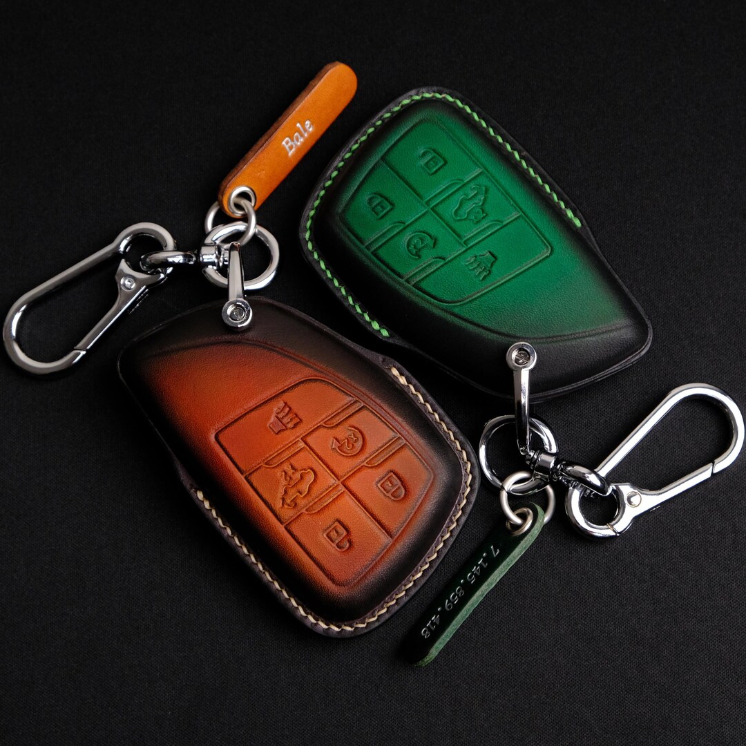 Custom Leather Key Case for Chevrolet Colorado Silverado, Chevy Key ...