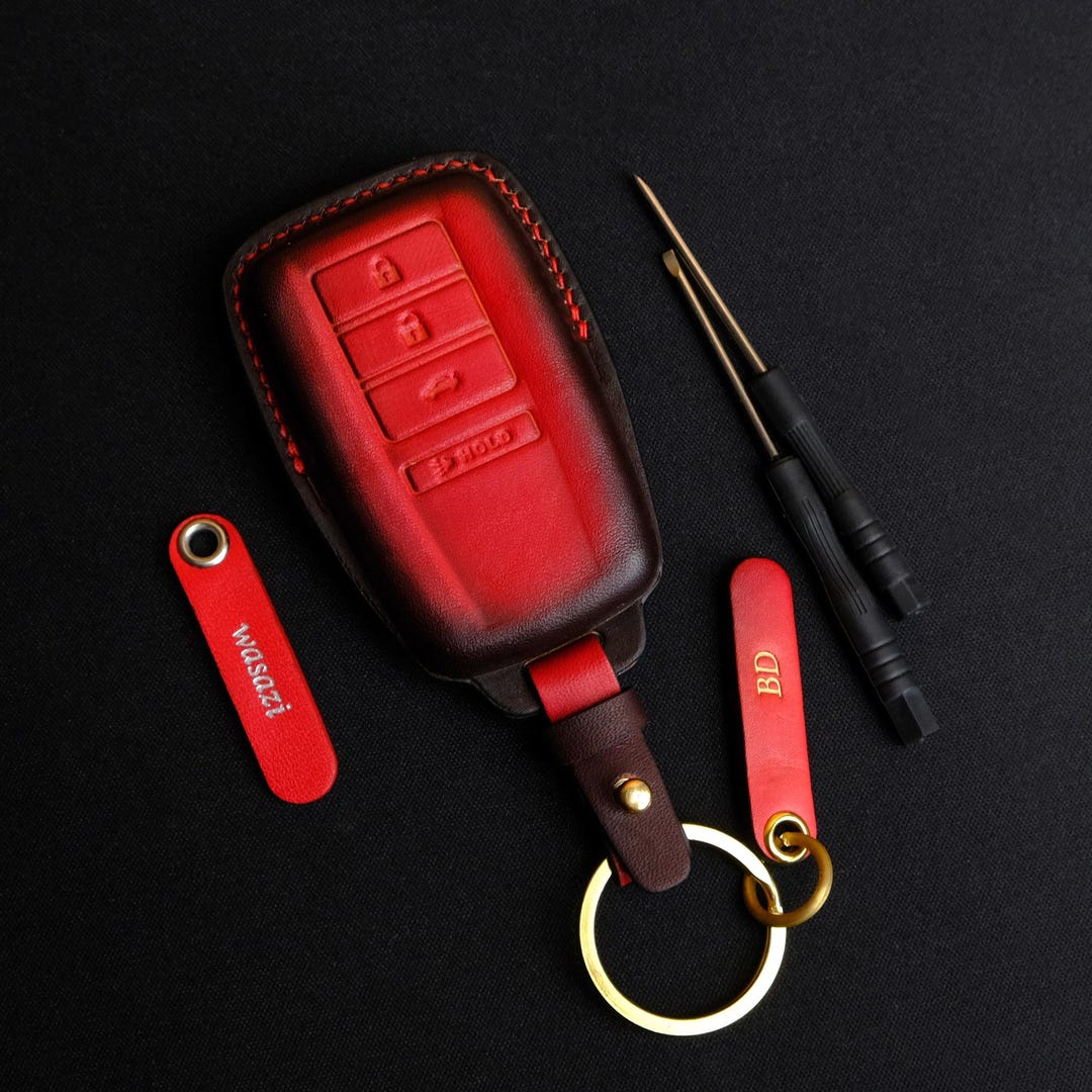 Leather Key Fob Cover for Acura ILX RLX TLX, Custom Key Case for Acura ...