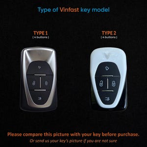 Vinfast VF E34 Key Fob Cover, Vinfast Key Case, Leather Car Key Fob ...