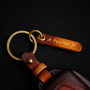 Vinfast VF E34 Key Fob Cover, Vinfast Key Case, Leather Car Key Fob ...