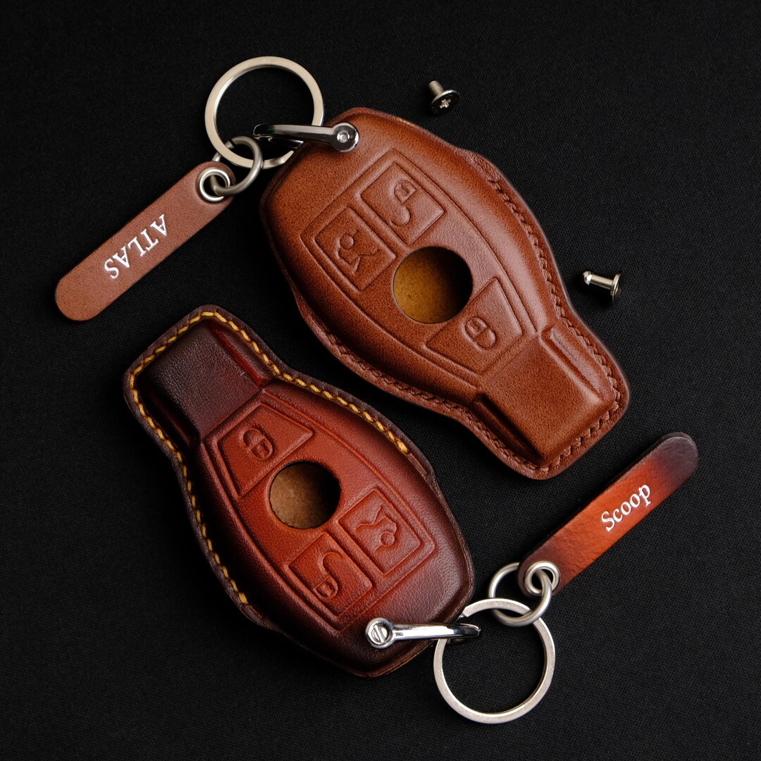 Mercedes Benz Key Fob Cover, Custom Leather Key Case for Glc, Gls, Gle ...