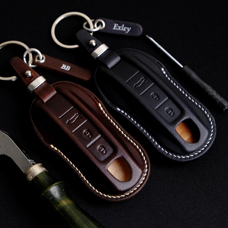 Leather 911 Key Chain - Etsy