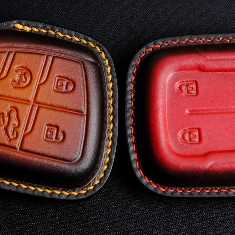 All Type GMC Key Fob Cover – Handmade Leather Case for Sierra AT4, AT4X ...