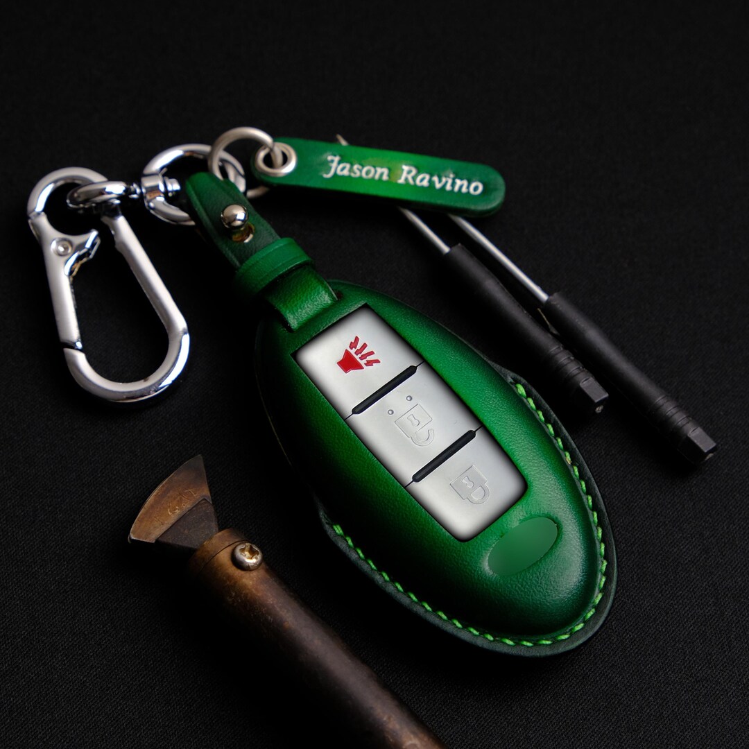 Customized Leather Key Fob Cover for Infiniti QX50, Infiniti Keyless ...