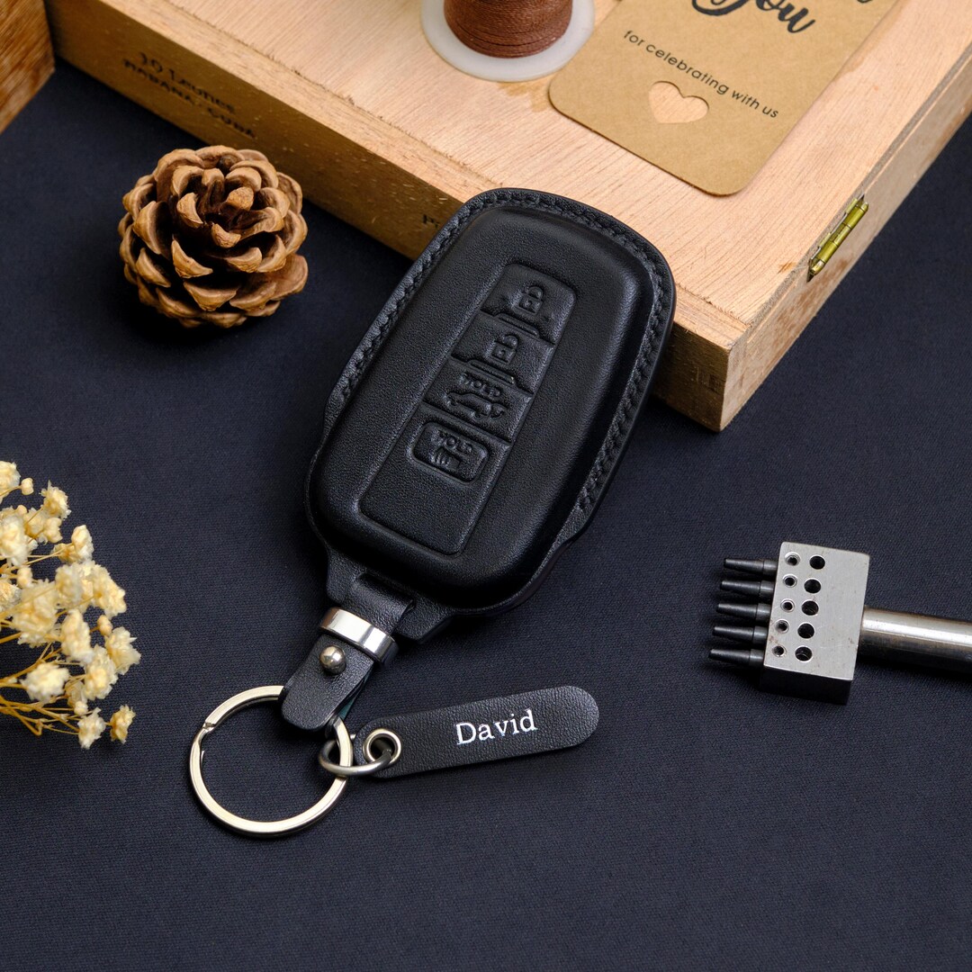 Toyota RAV4 Smart Key Leather Cover, Handcrafted Premium Key Case for ...