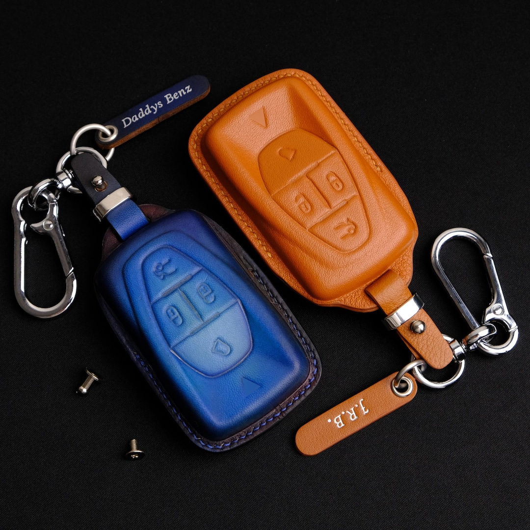 Personalized Leather Key Cover for Vinfast VF7, VF8, VF9... Keyless ...