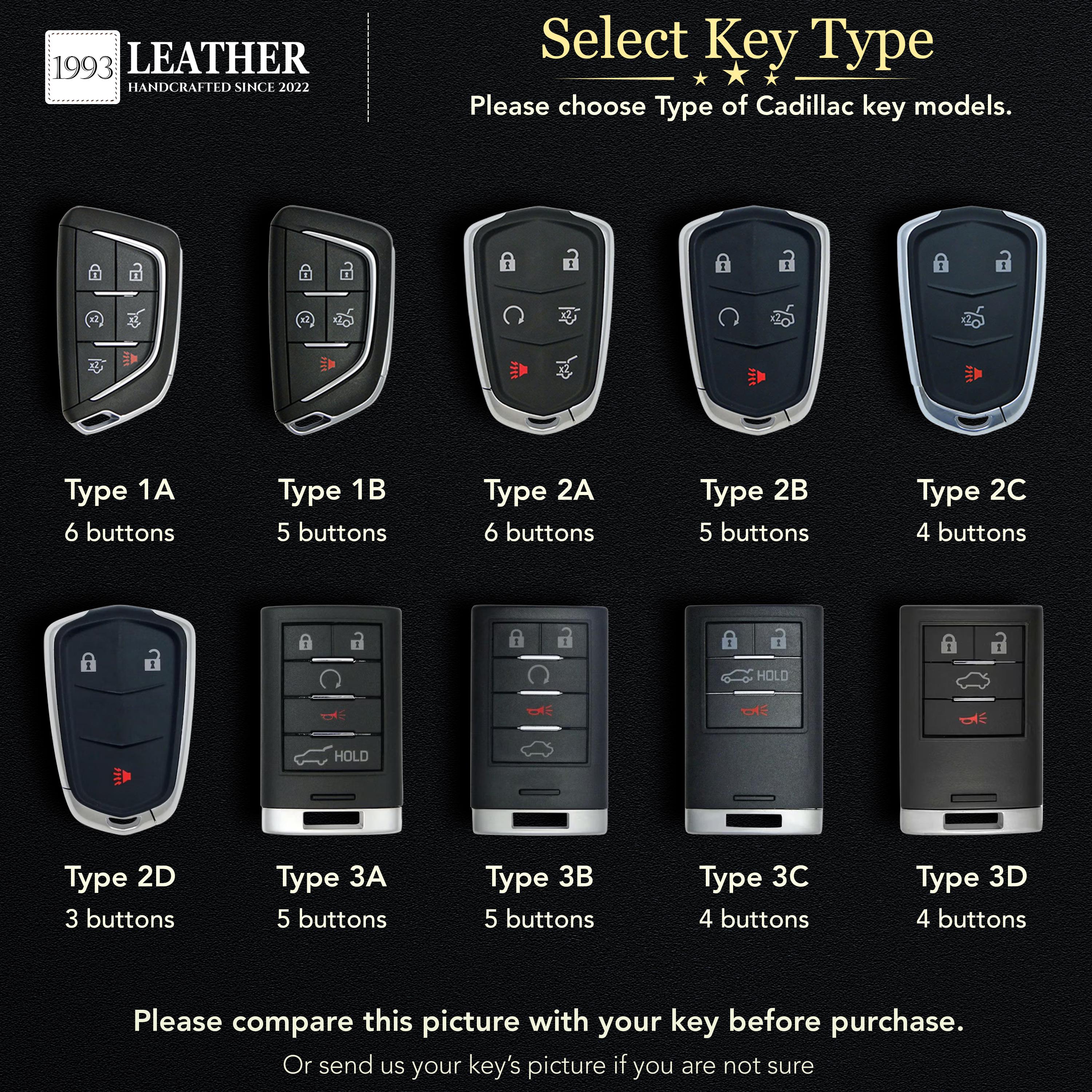 Cadillac Escalade Key Fob Cover, Custom Leather Key Case for Cadillac ...