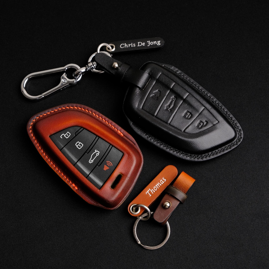 Toyota Supra GR Key Fob Cover, Custom Leather Key Case for Toyota Supra ...