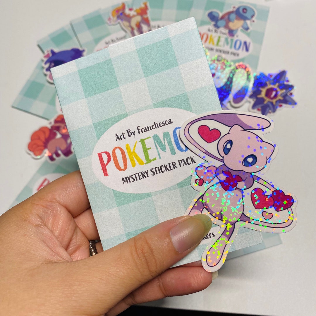 Catch Em All Pokémon Sticker Mystery Pack Holo Pokémon Stickers ...