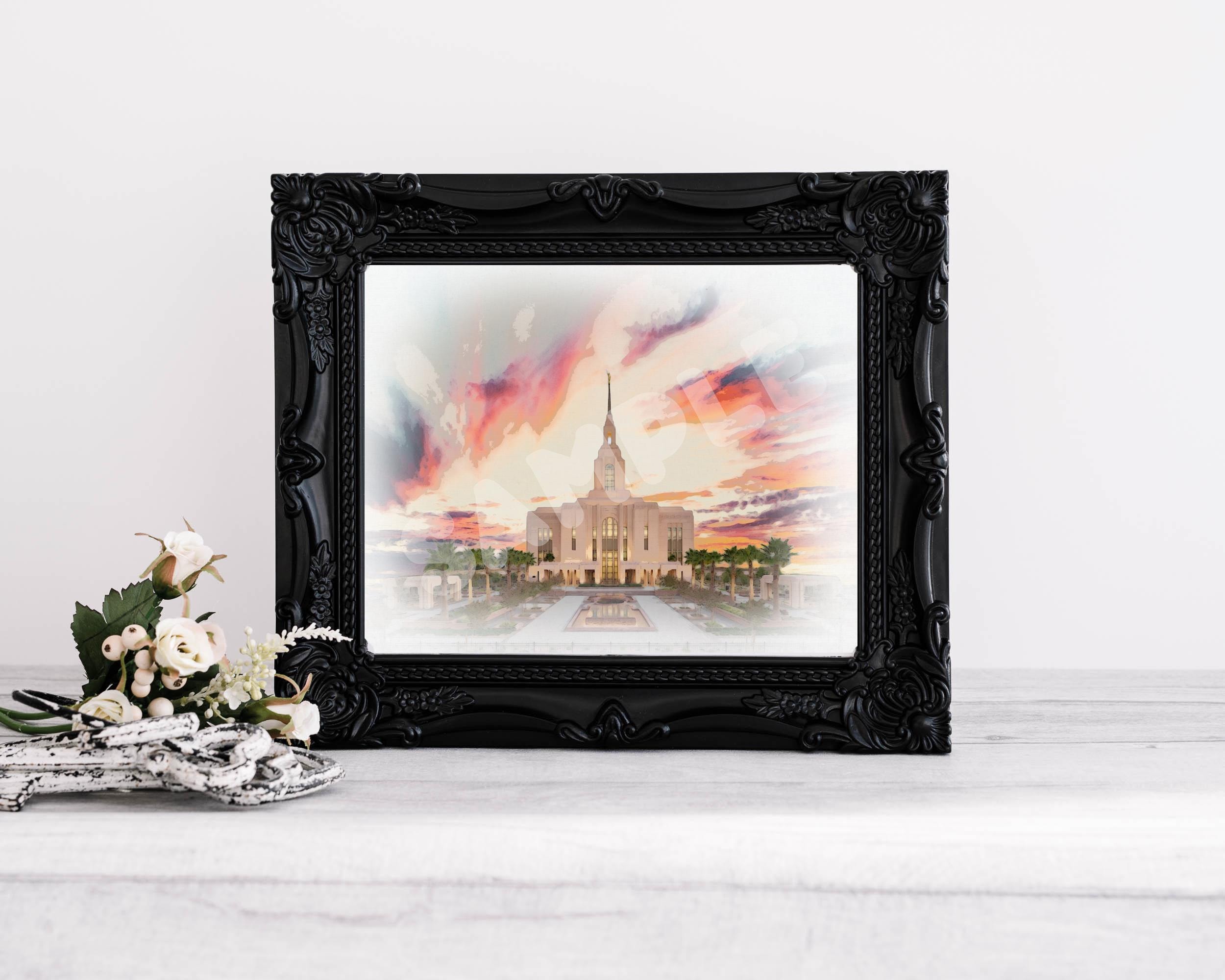 Red Cliffs Utah Temple LDS Latter Day Saint Temple Wall Art Digital ...
