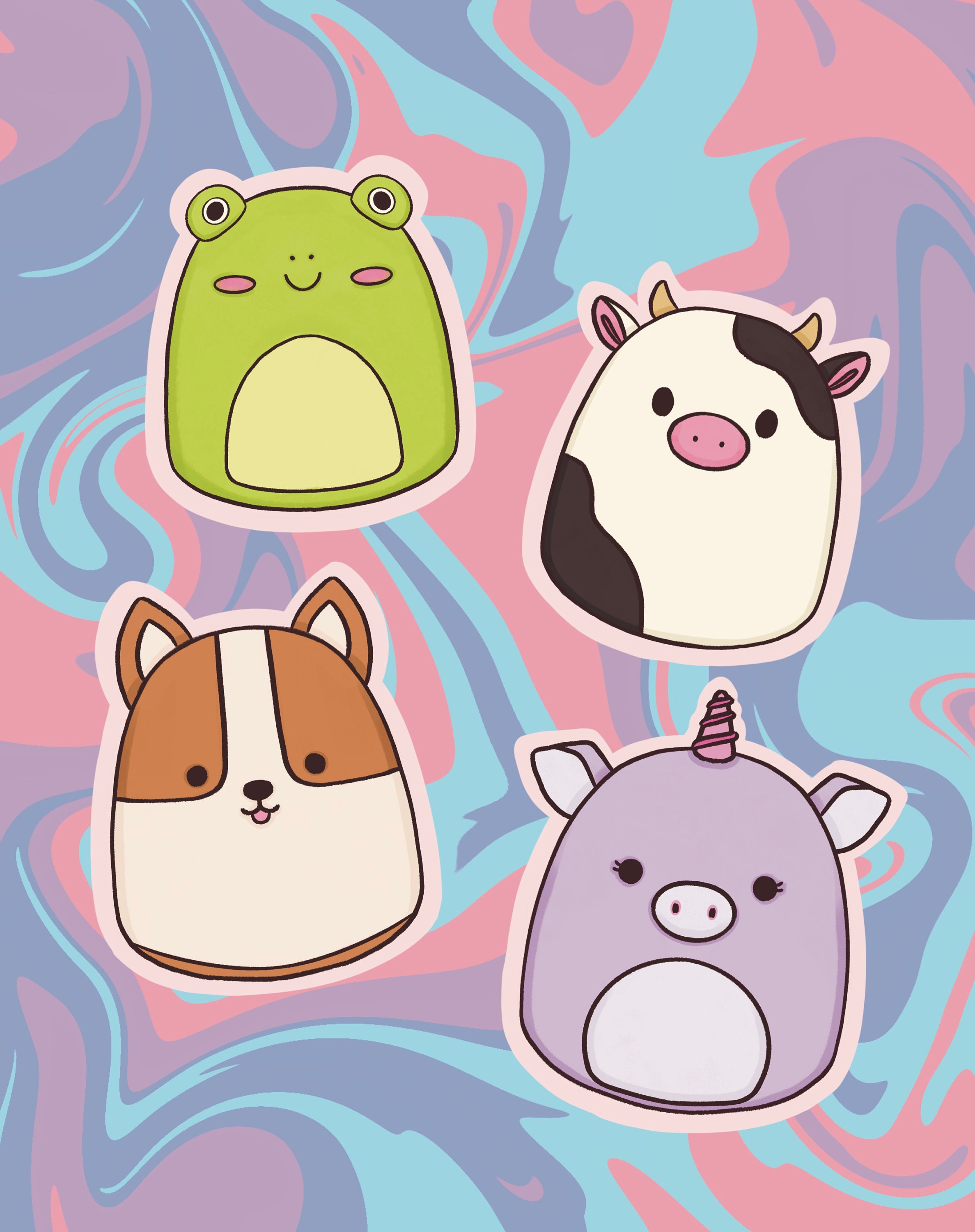 Squishmallow Sticker - Etsy