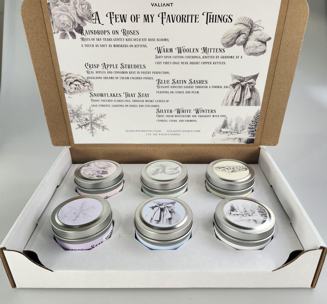 My Favorite Things Candle Sample Pack - Set of 6 | Christmas Candles ...