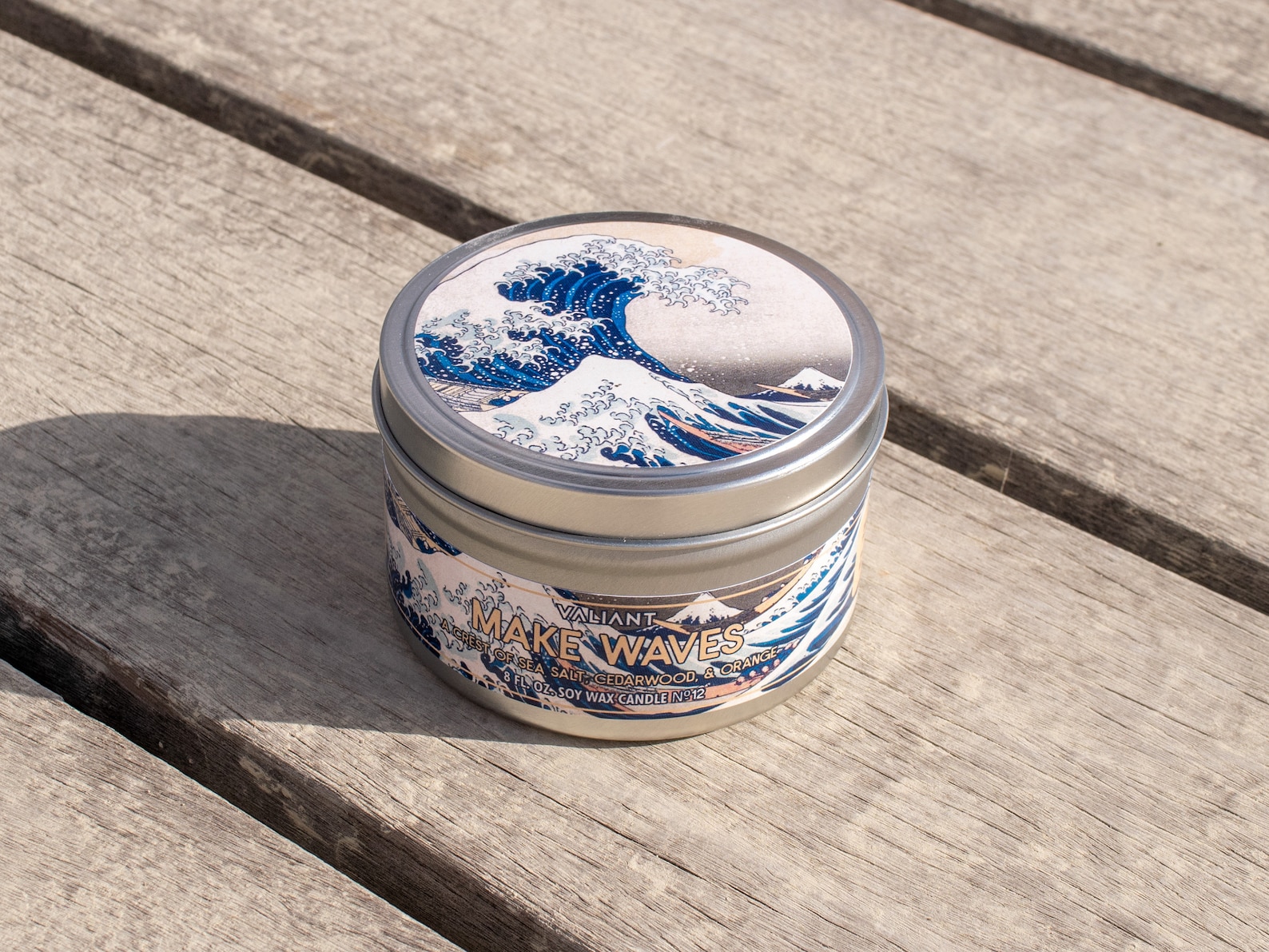 Make Waves the Great Wave off Kanagawa Soy Wax Candle | Etsy