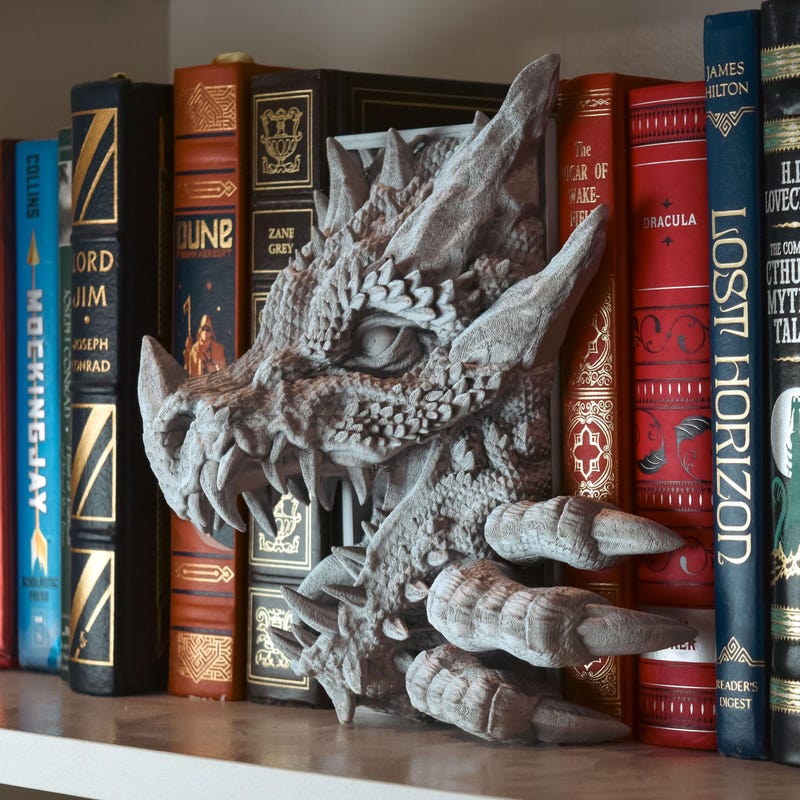 Dragon Bookend Stl - Etsy