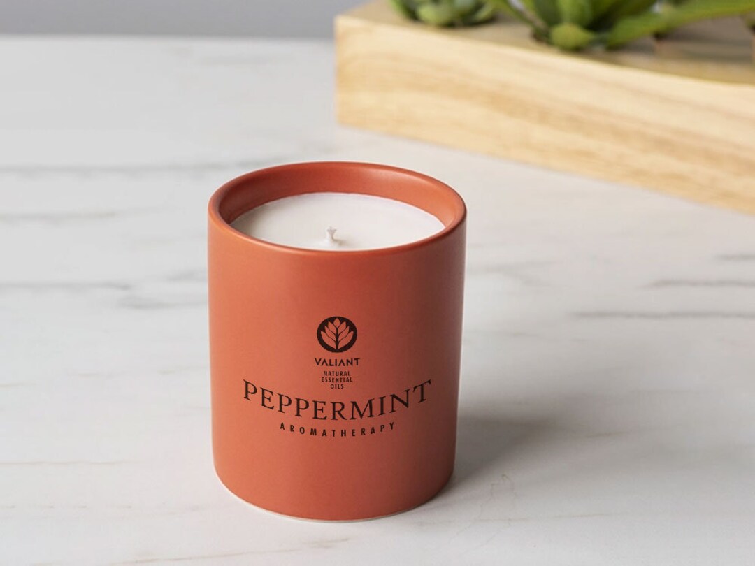 Peppermint | Single-note Aromatherapy Candle | Pure, Therapeutic-grade ...