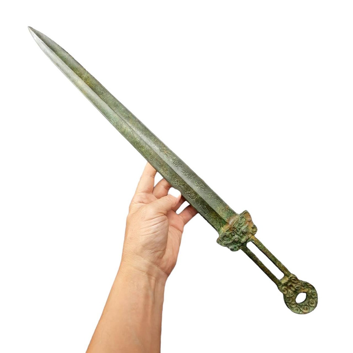Unique Ancient Roman Wonderful Bronze Excellent Sword With Engravings ...