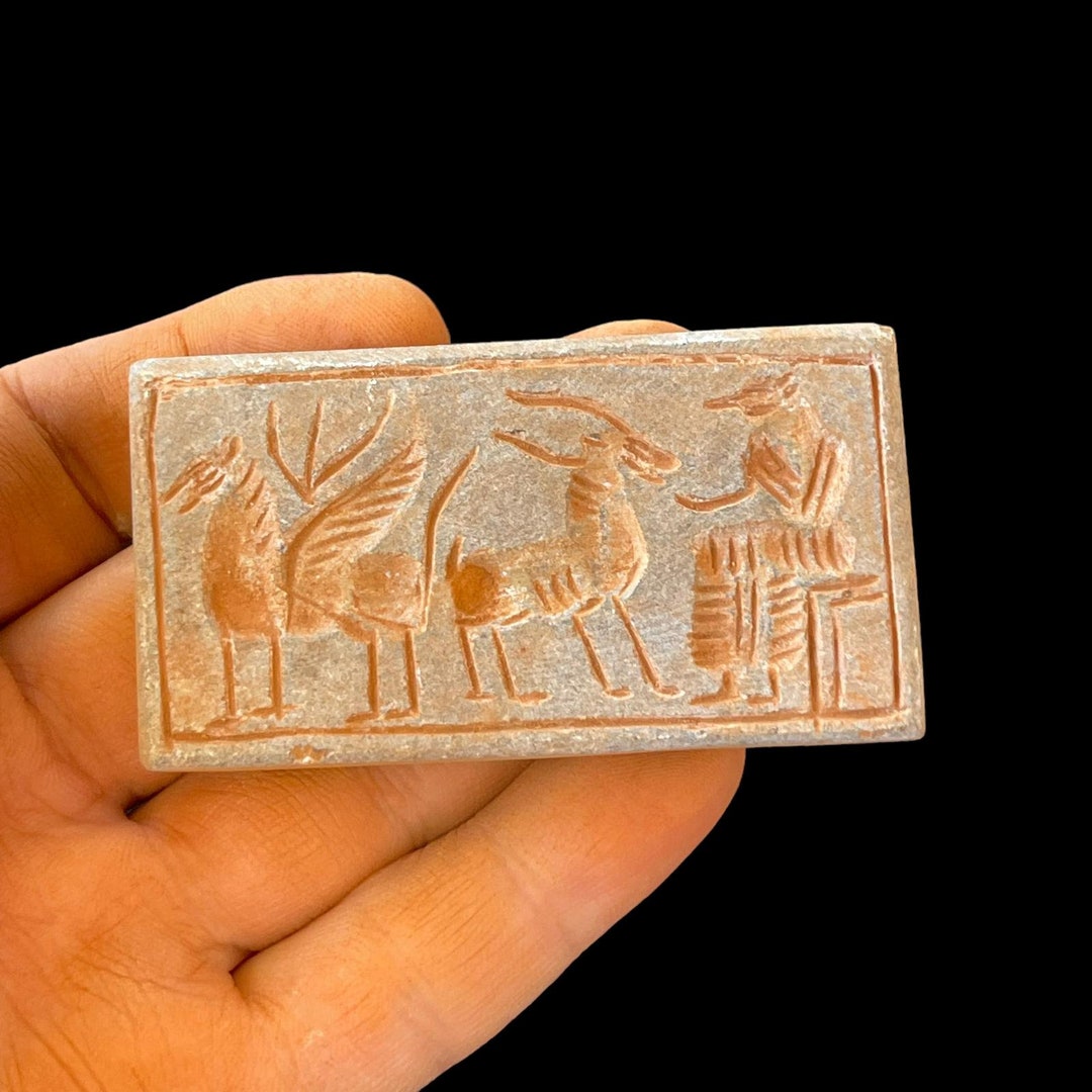 Ancient Sumerian Stone Tablet: Mesopotamia Animal Engraving - Etsy