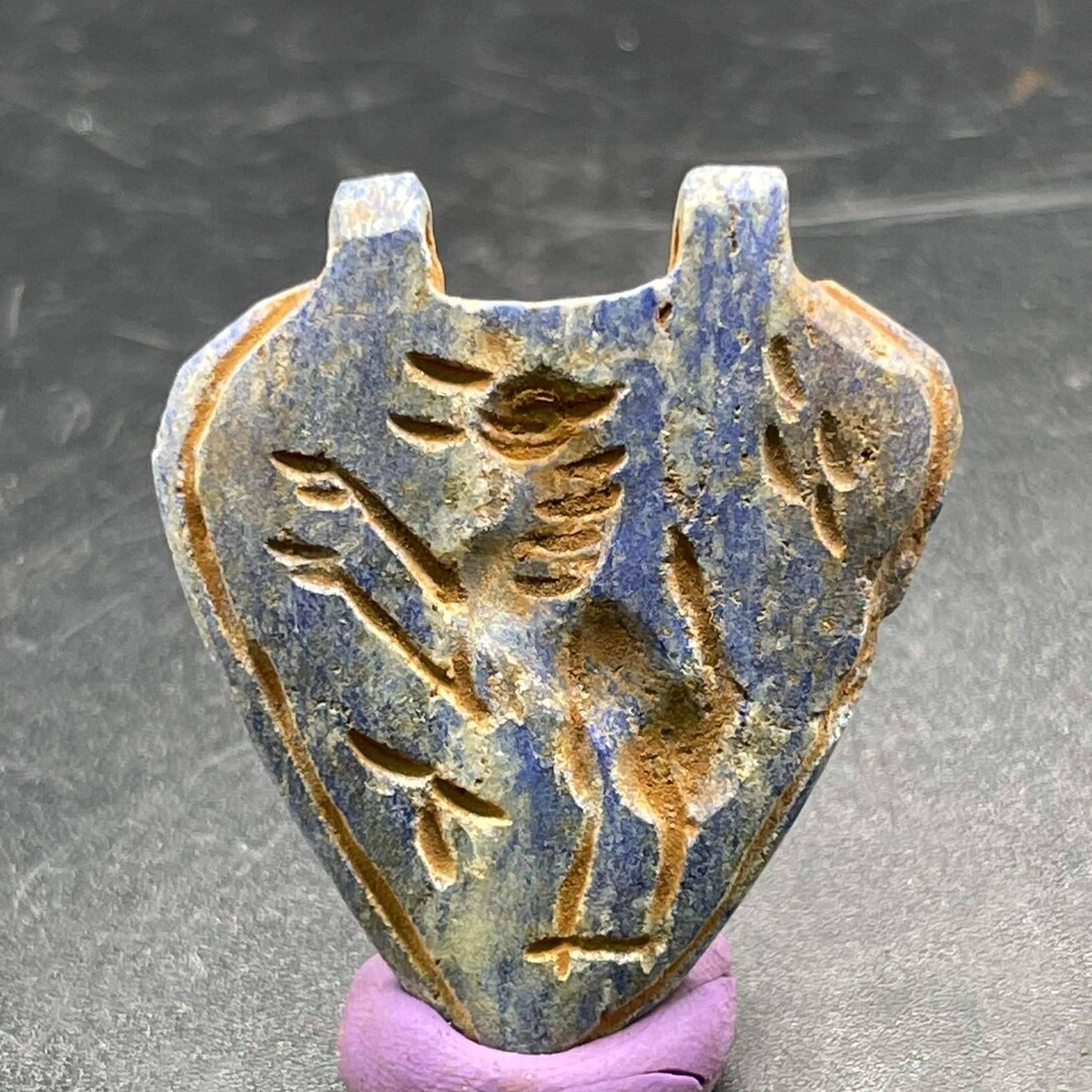 Antique Sassanian Old Lapis Lazuli Intaglio King Face Engraved Ancient ...
