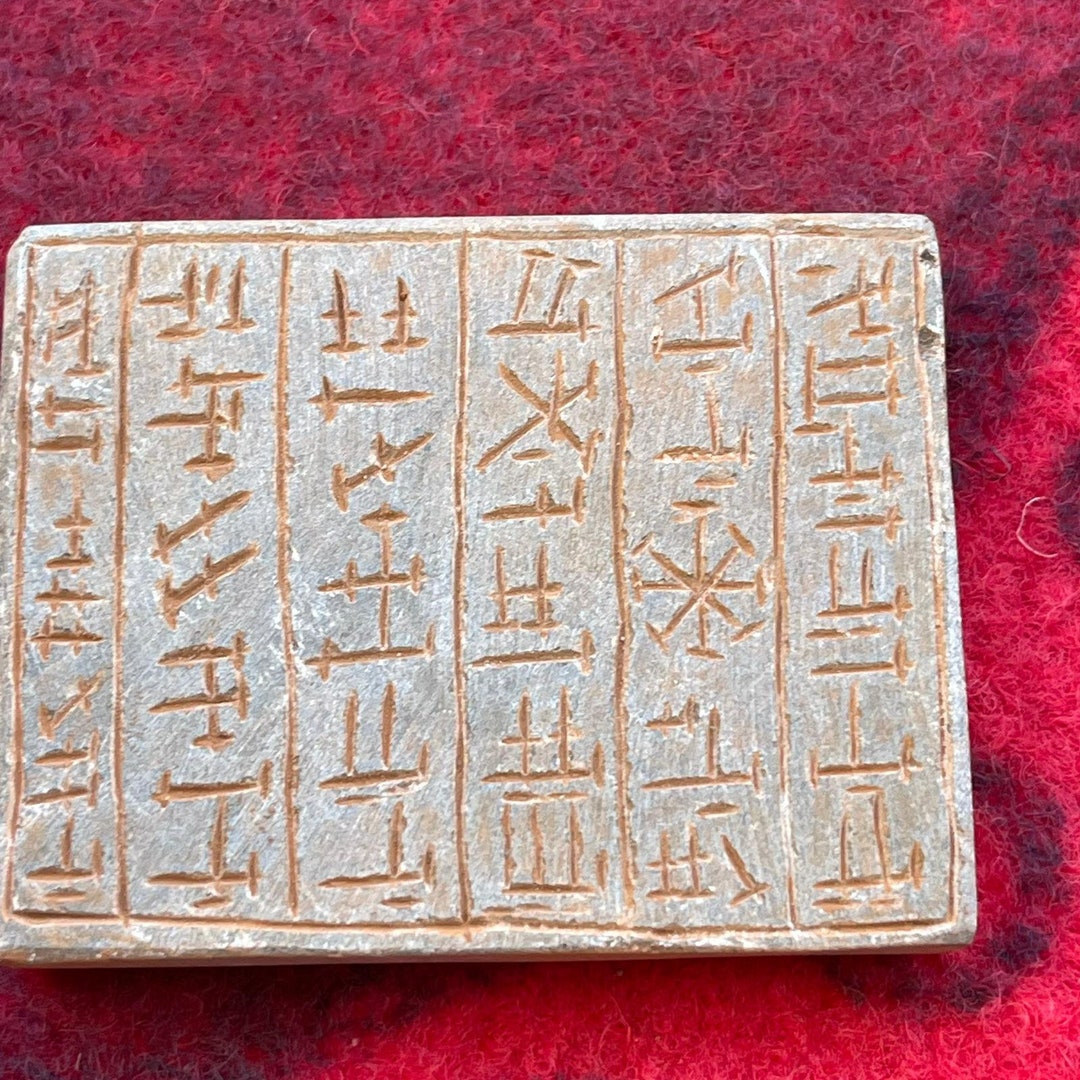 Unique Near Eastern Old Stone Tablet With Early Form of Writings - Etsy